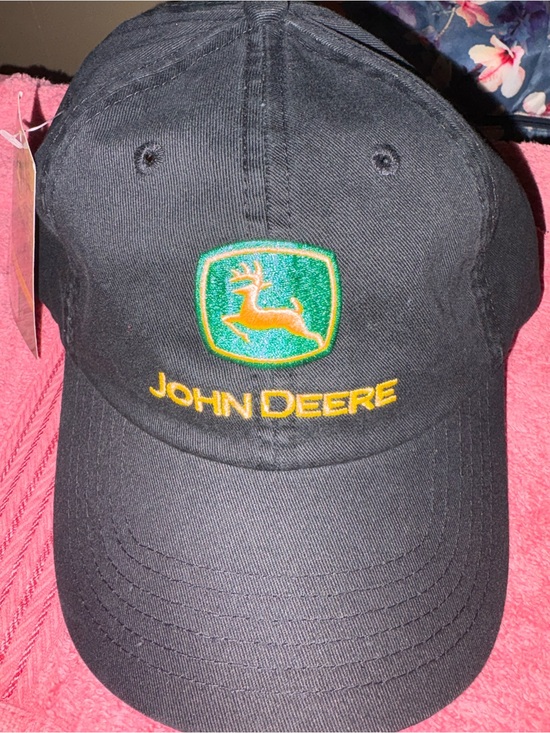 John Deere | Accessories | John Deere Black Hat With Green And Yellow ...